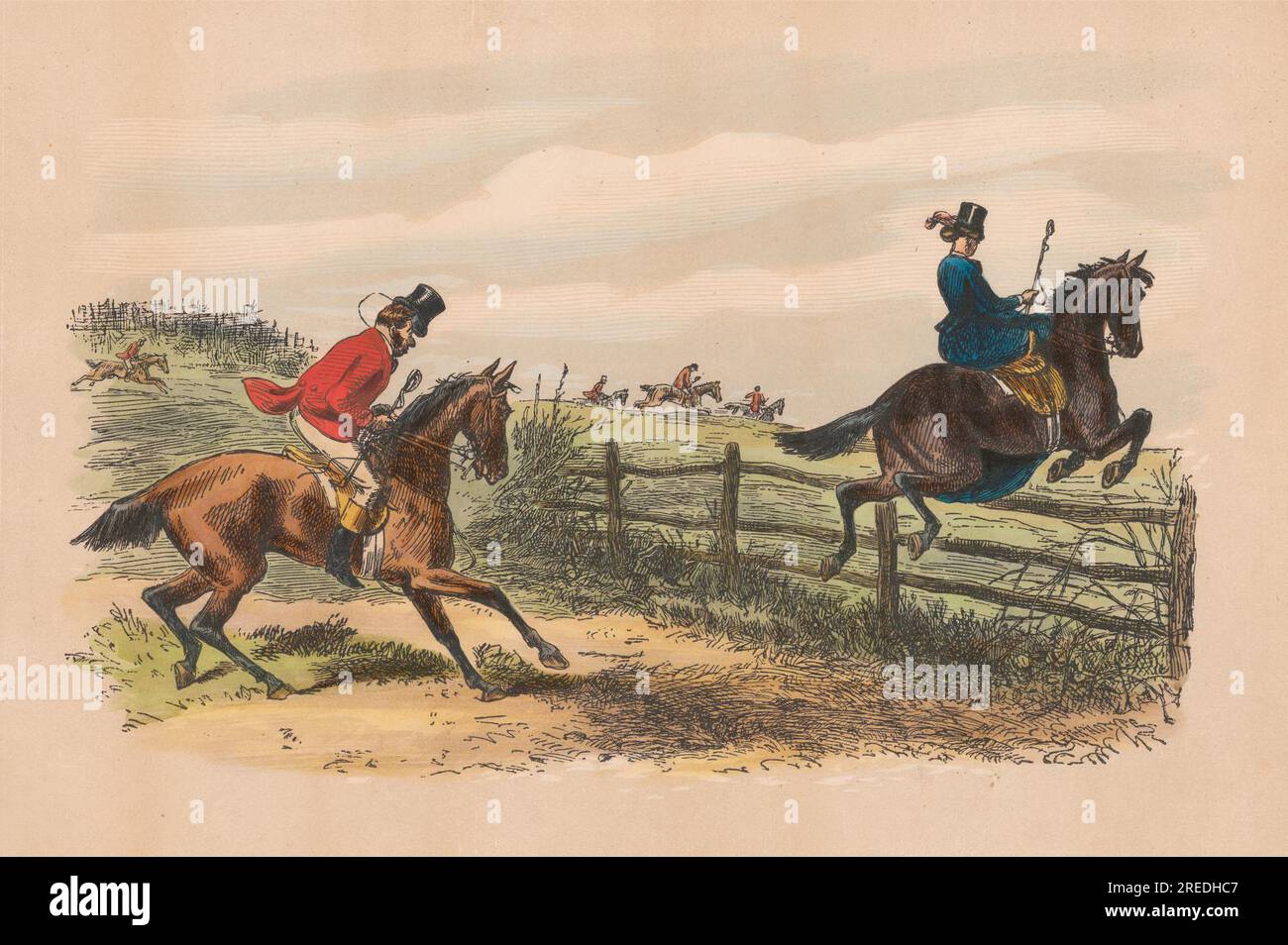 Fox hunting sketches hi-res stock photography and images - Alamy