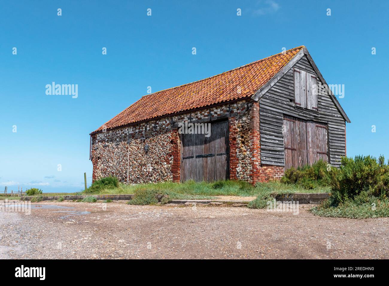 T'he coal shed'disused for storage when coal was brought up the rivers ...