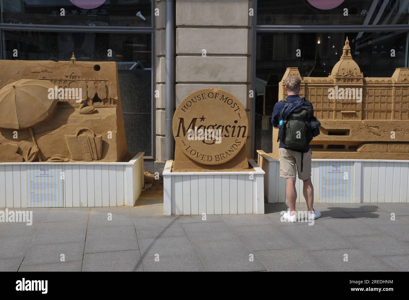 27 July 2023/Magasin department store view from kongens nytorv danish ...