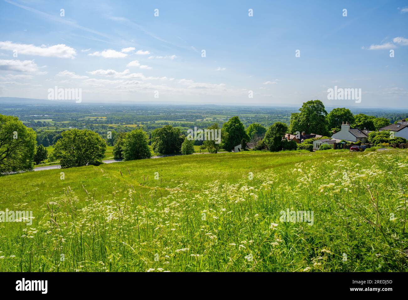 Looking across Malvern Common from Lower Wyche road Stock Photo - Alamy