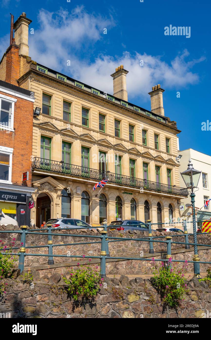 The Lloyds bank building on Bellevue Terrace in Great Malvern Stock ...