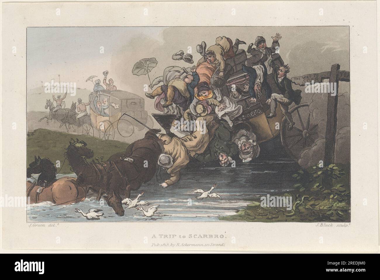 A Trip to Scarbro', from "Poetical Sketches of Scarborough" 1813 by ...