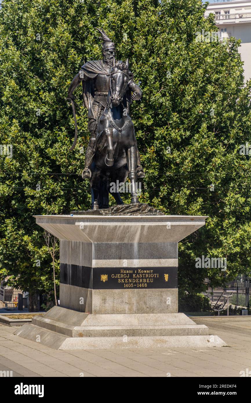 PRISTINA, KOSOVO - AUGUST 13, 2019: Gjergj Kastrioti (Skanderbeg ...