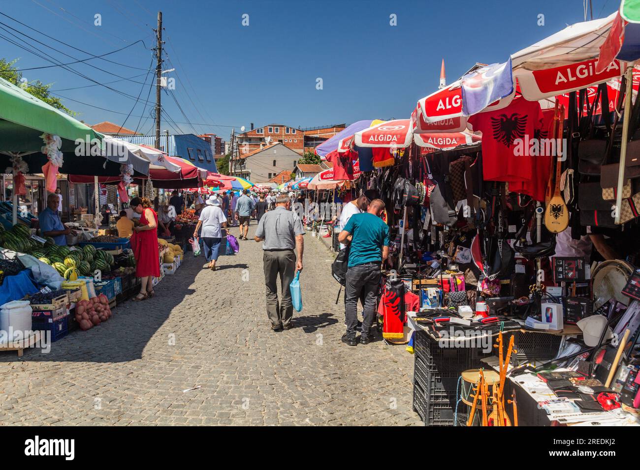 PRISTINA, KOSOVO - AUGUST 13, 2019: Market in the center of Pristina, Kosovo Stock Photo - Alamy