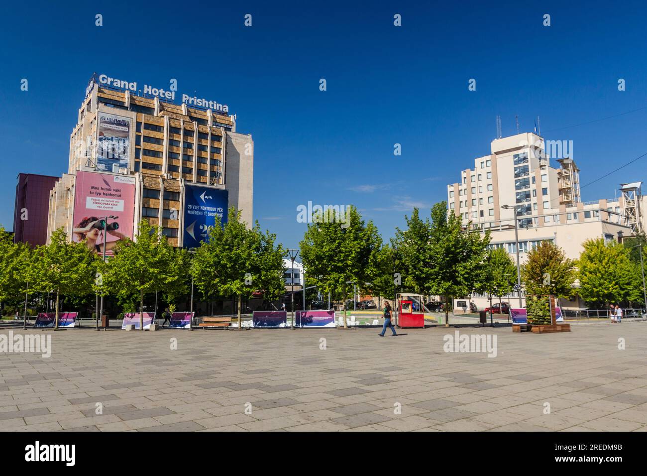 PRISTINA, KOSOVO - AUGUST 14, 2019: Grand Hotel Prishtina in Pristina ...