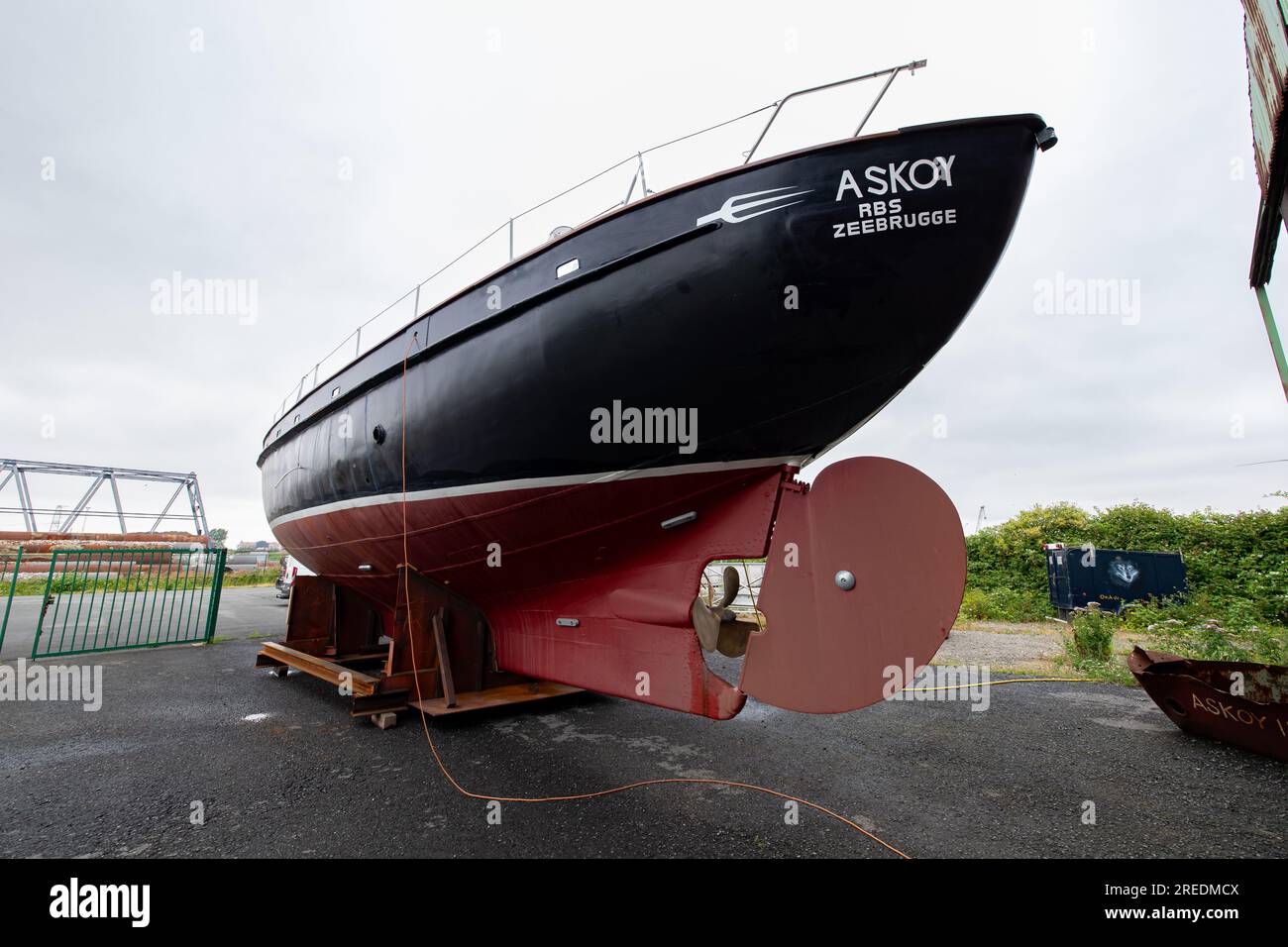 Illustration picture shows the Visit of Governor Decaluwe to the Askoy ...