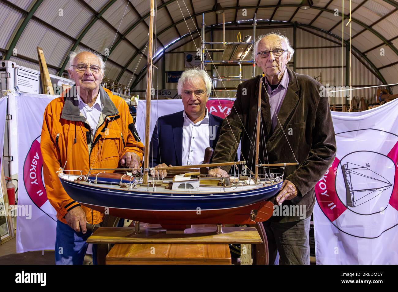 Piet Wittevrongel, West-Flanders province governor Carl Decaluwe and ...
