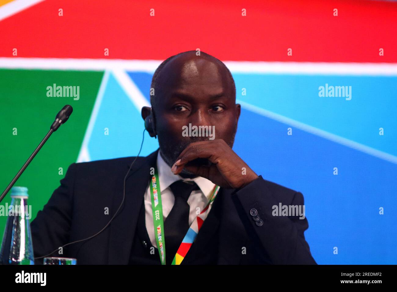 Stephane Konan, General Director, Competences Group, attends a session ...