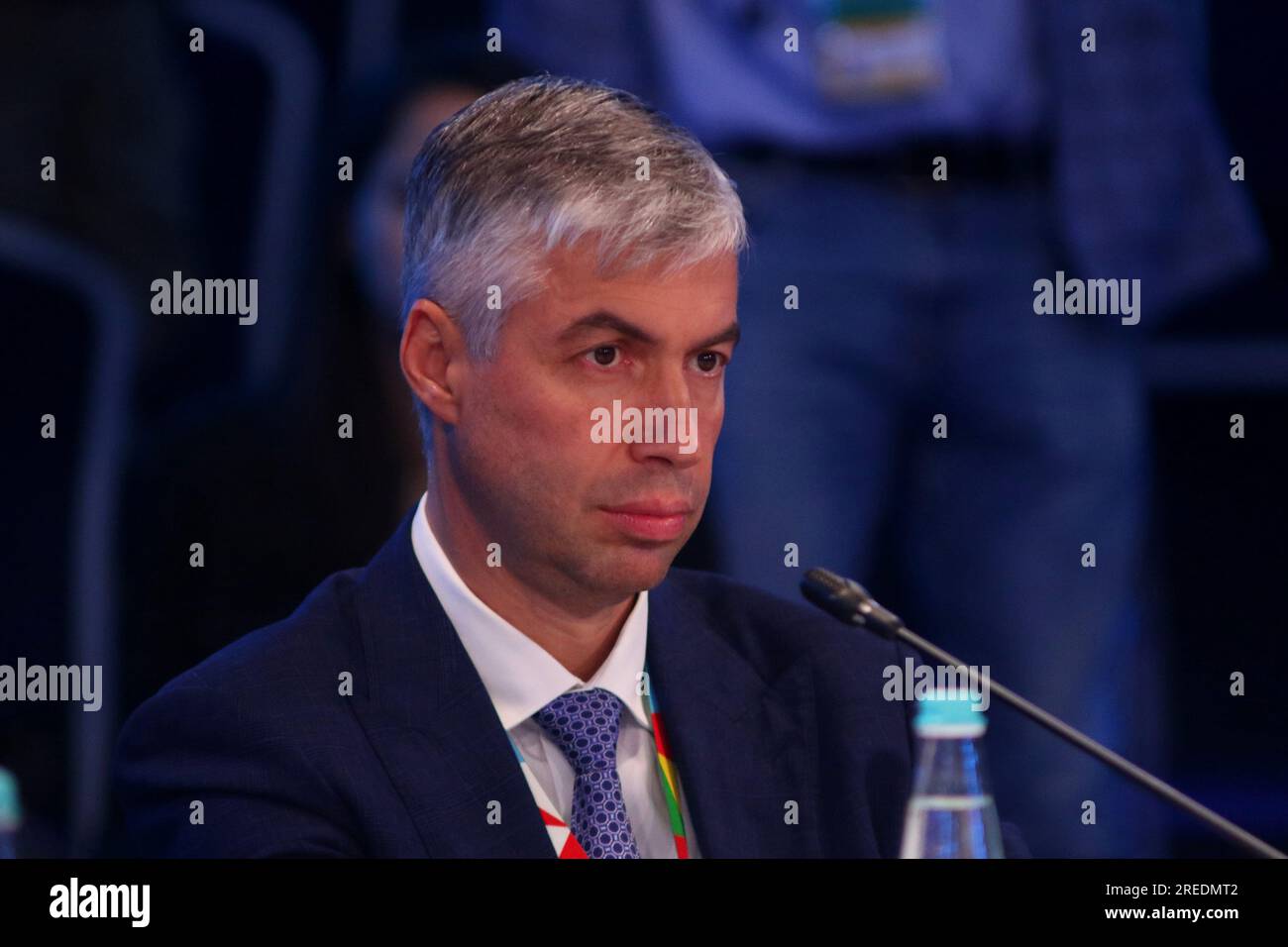 Alexey Logvinenko, Head of the City of Rostov-on-Don, attends a session ...
