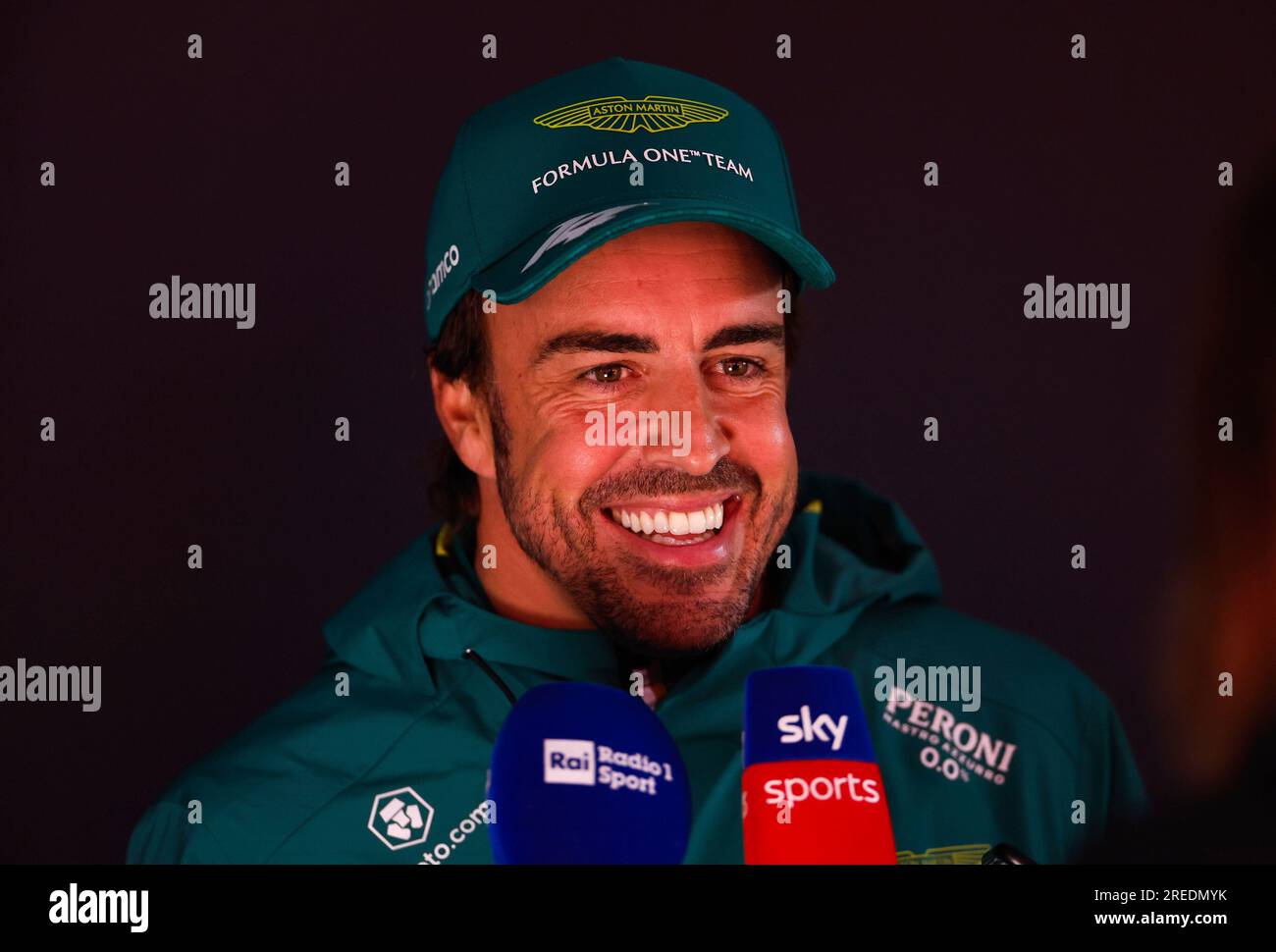 Spa-Francorchamps, Belgium. 27th July, 2023. #14 Fernando Alonso (ESP, Aston Martin Aramco ...