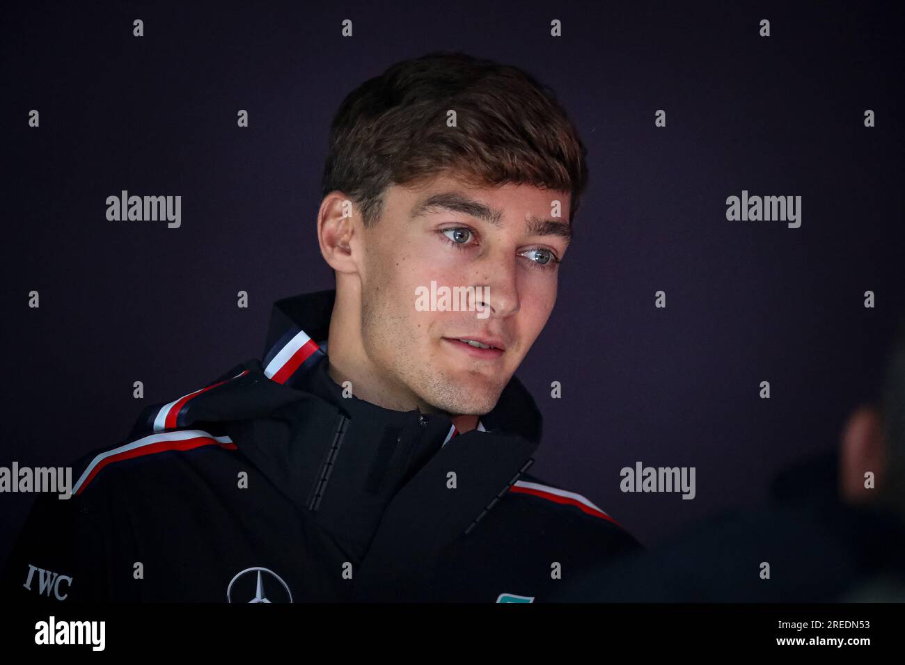 #63 George Russell, (GRB) AMG Mercedes Ineos during the Belgian GP, Spa ...