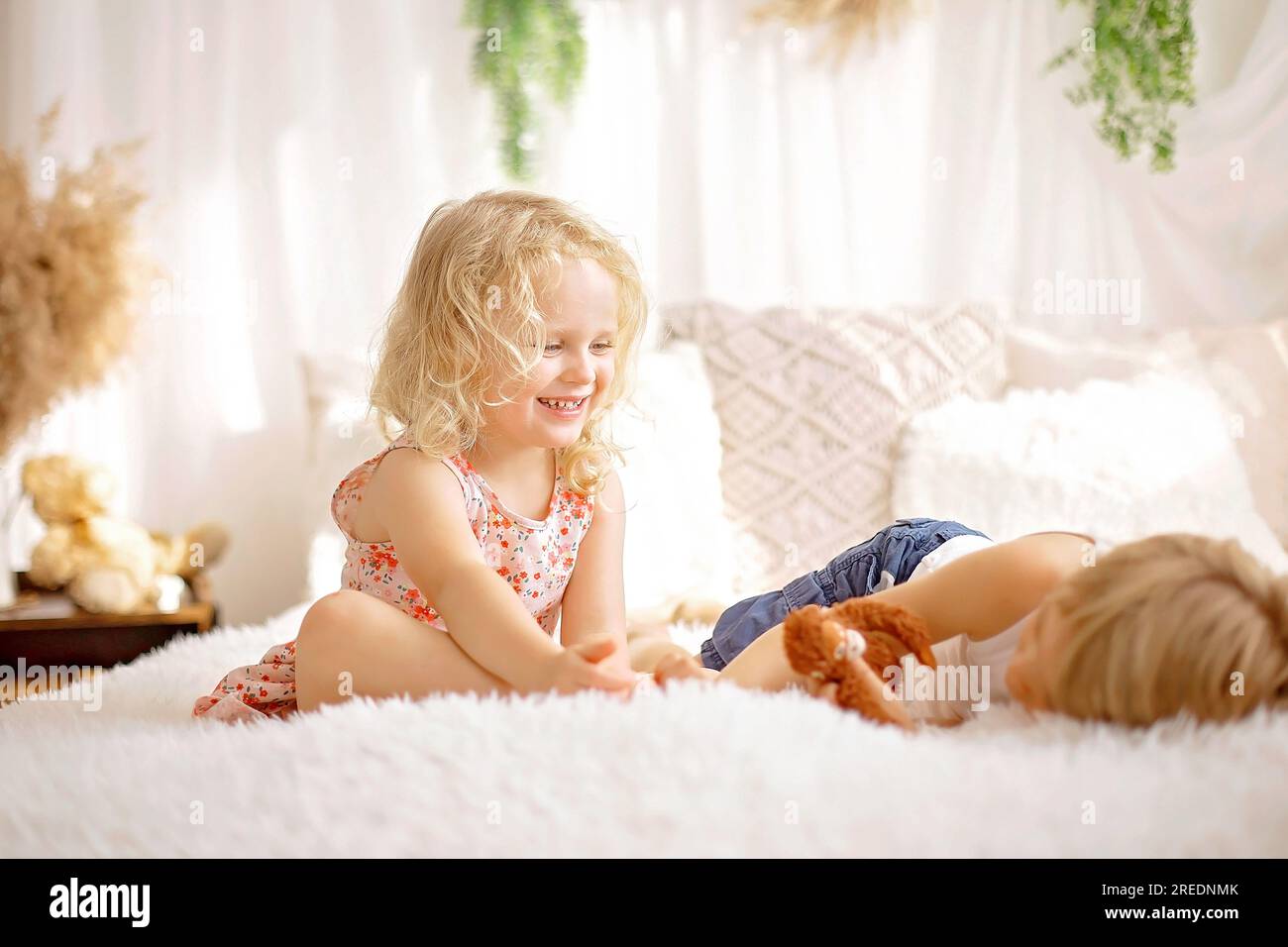 Tickling baby girl feet hi-res stock photography and images - Alamy