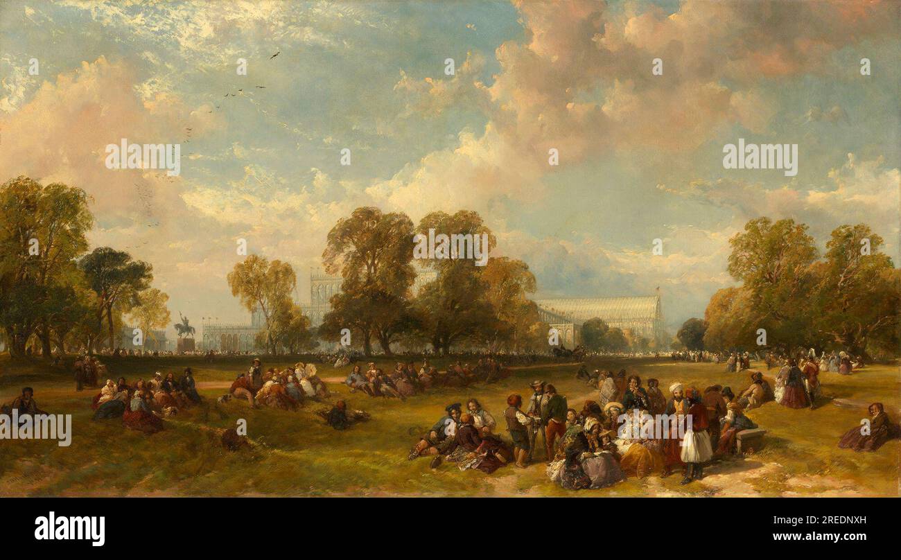 The Great Exhibition Building 1851 by James Duffield Harding Stock ...
