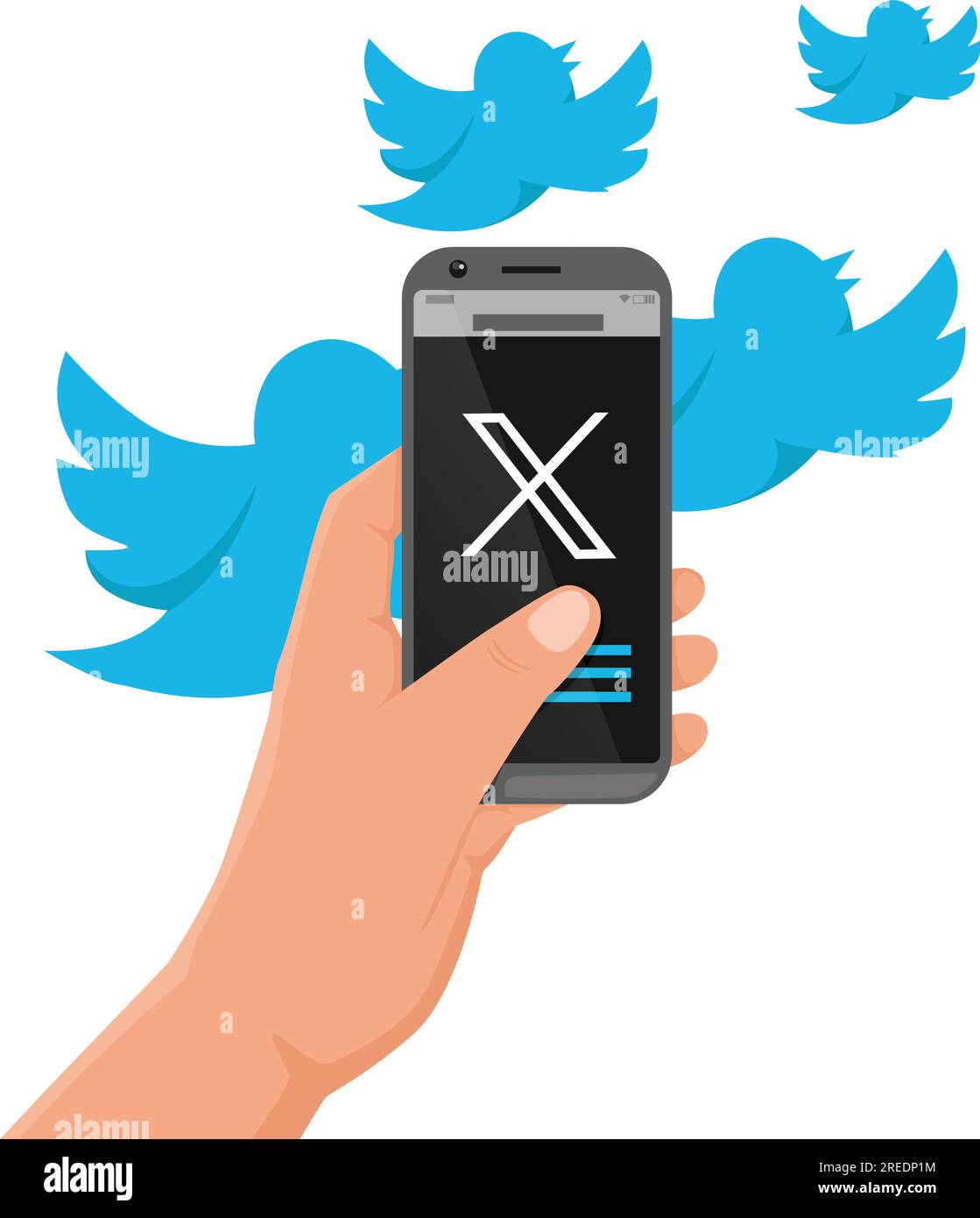 X social media platform logo Stock Vector Images - Alamy