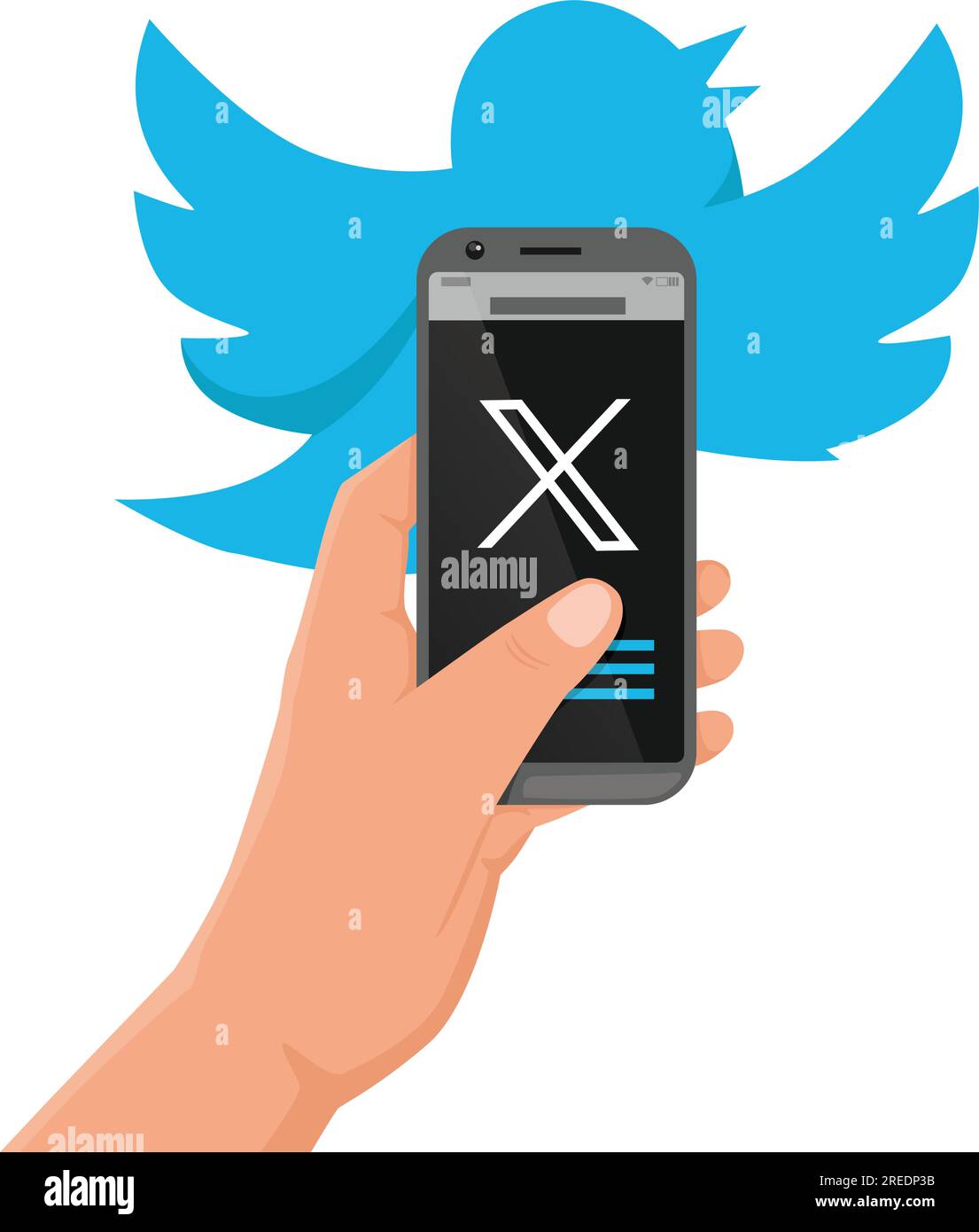 X social media platform logo Stock Vector Images - Alamy