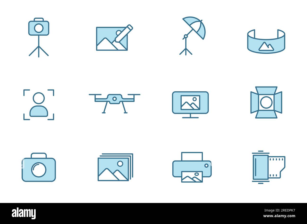 Camera icons in color Stock Vector Images - Alamy