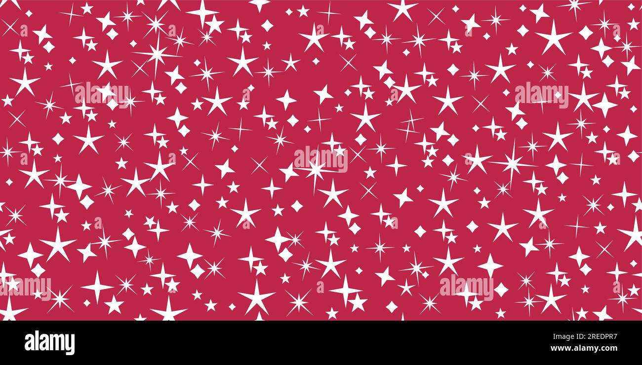 Seamless background with stars. Simple red pattern Stock Vector Image ...