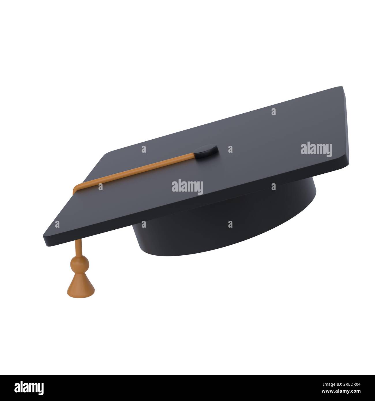 Graduation university or college black cap 3d icon education realistic ...