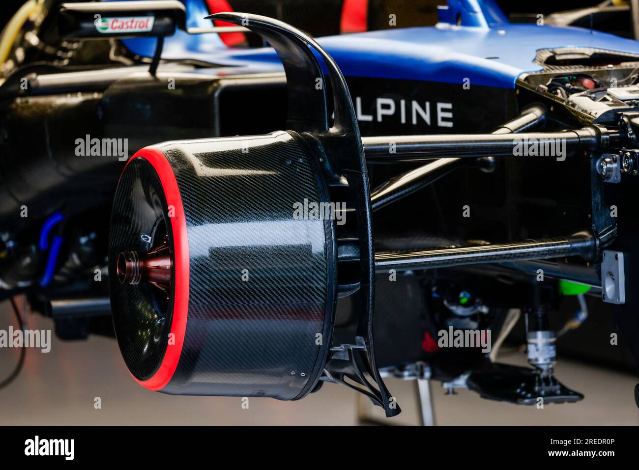 Stavelot, Belgique. 27th July, 2023. Alpine F1 Team A523, mechanical ...