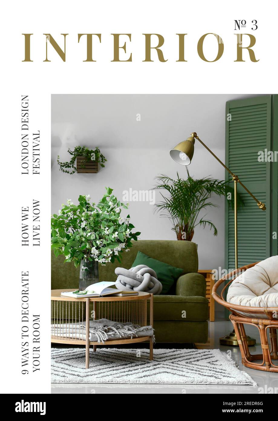 Stylish magazine cover page template hi-res stock photography and ...