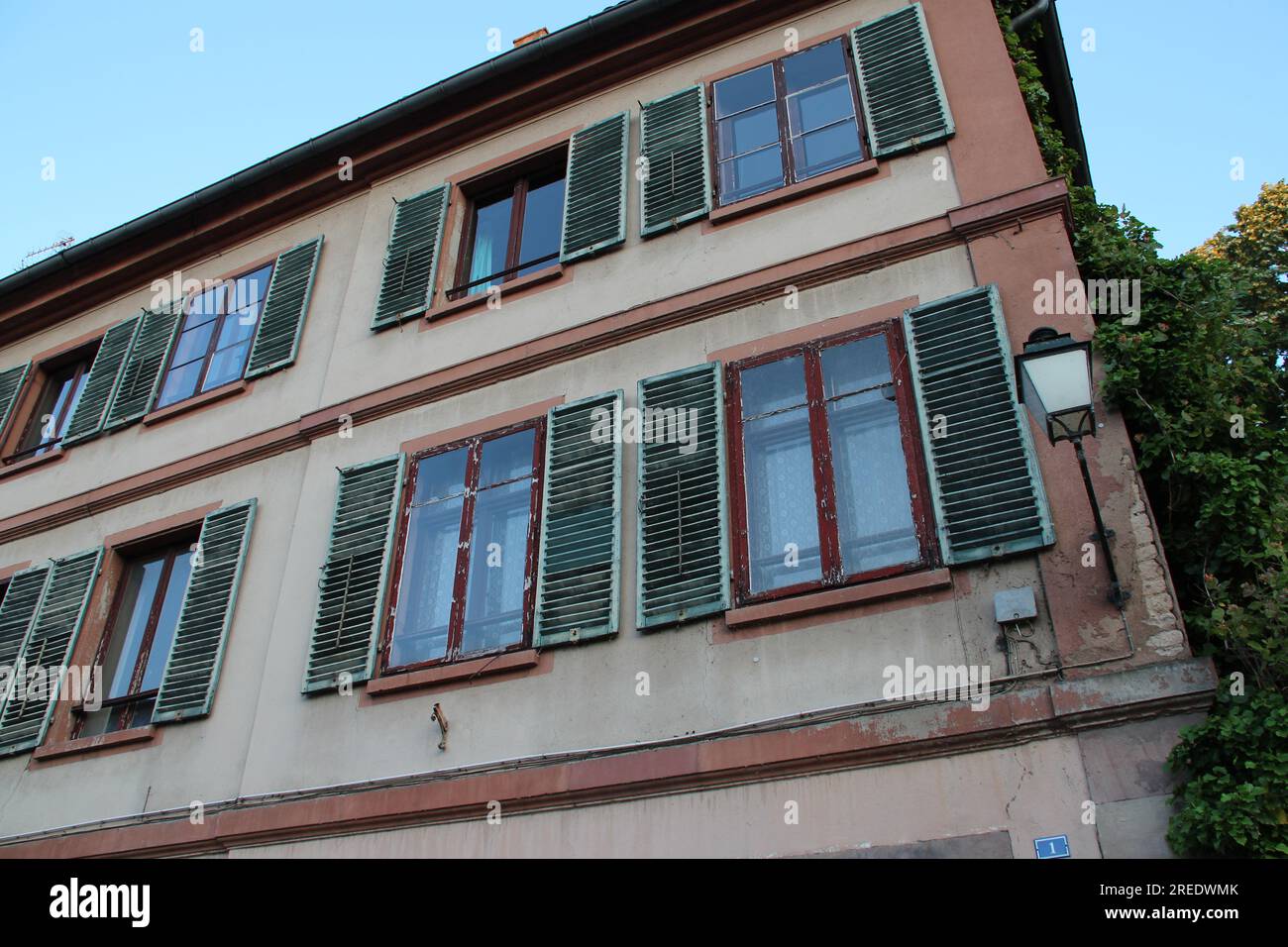 old flat building at the "petite france" district in strasbourg in ...