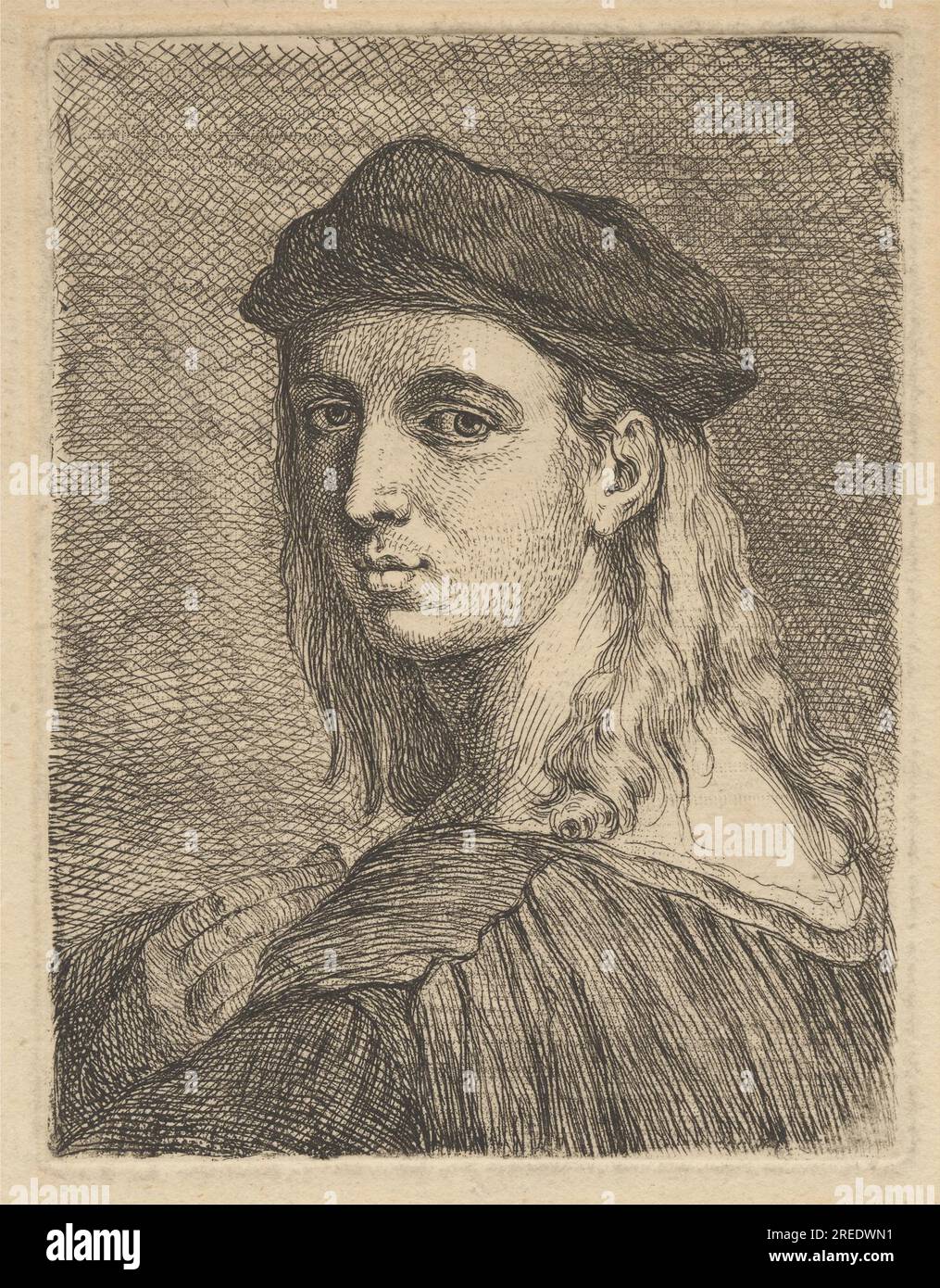 Portrait of Raphael. Le Blanc 14 by Angelica Kauffmann Stock Photo - Alamy