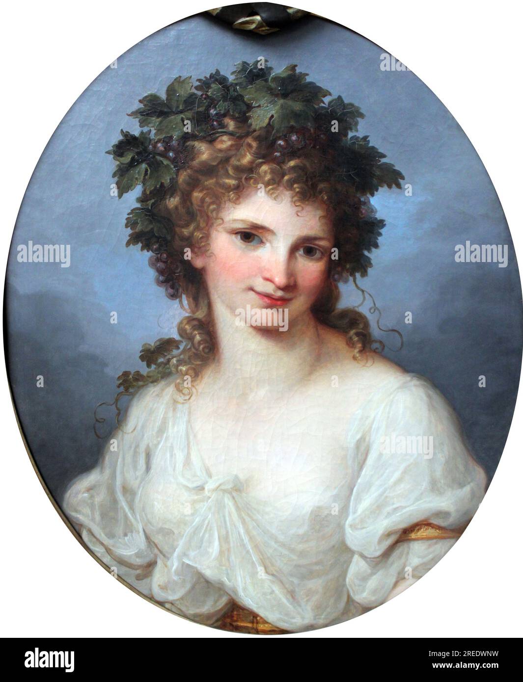 Self-portrait as a Bacchant circa 1786 by Angelica Kauffmann Stock ...