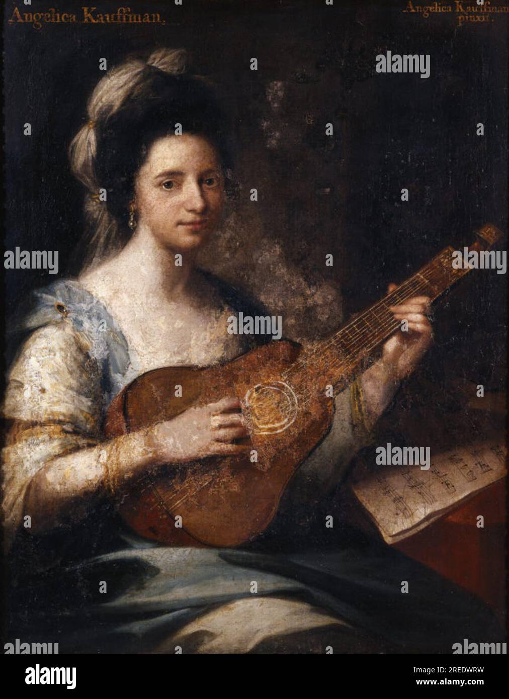 Self-Portrait 1764 / circa 1764 by Angelica Kauffmann Stock Photo - Alamy