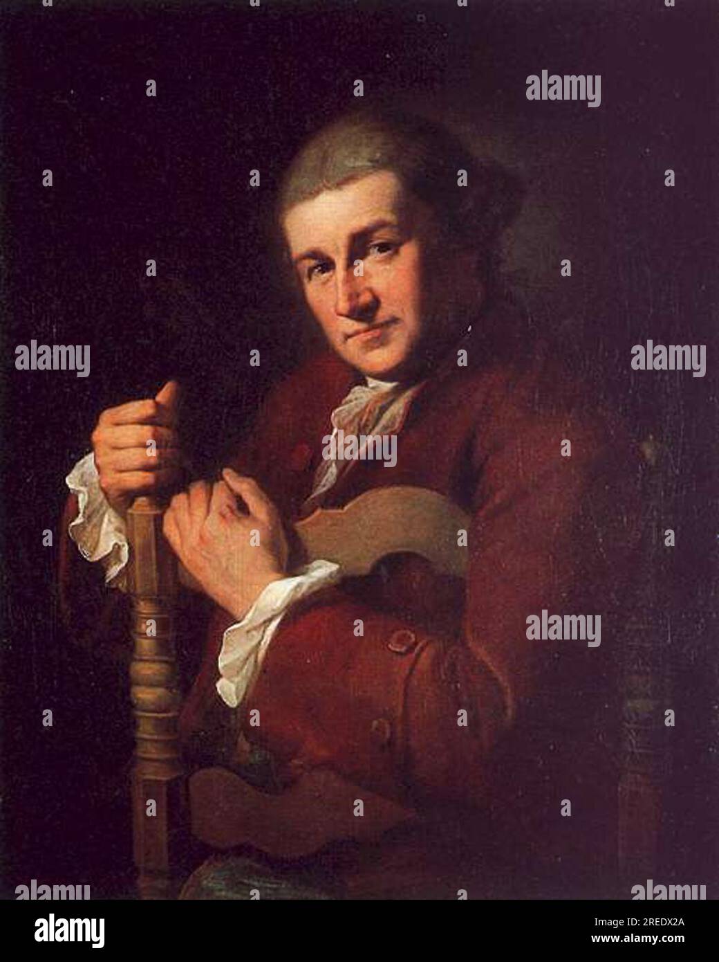 Portrait of David Garrick 1764 by Angelica Kauffmann Stock Photo - Alamy