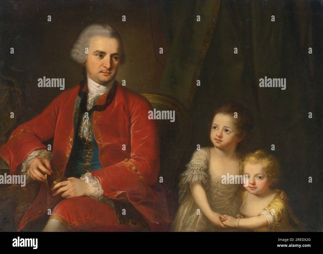 Portrait of John Apthorp of Boston and his Daughters 1764 by Angelica ...