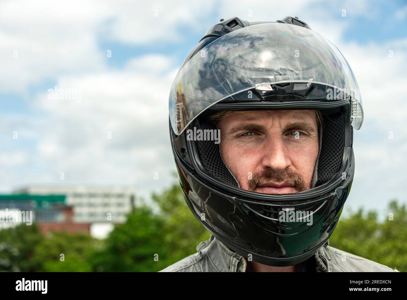 Motorcycle crash helmet hi-res stock photography and images - Alamy