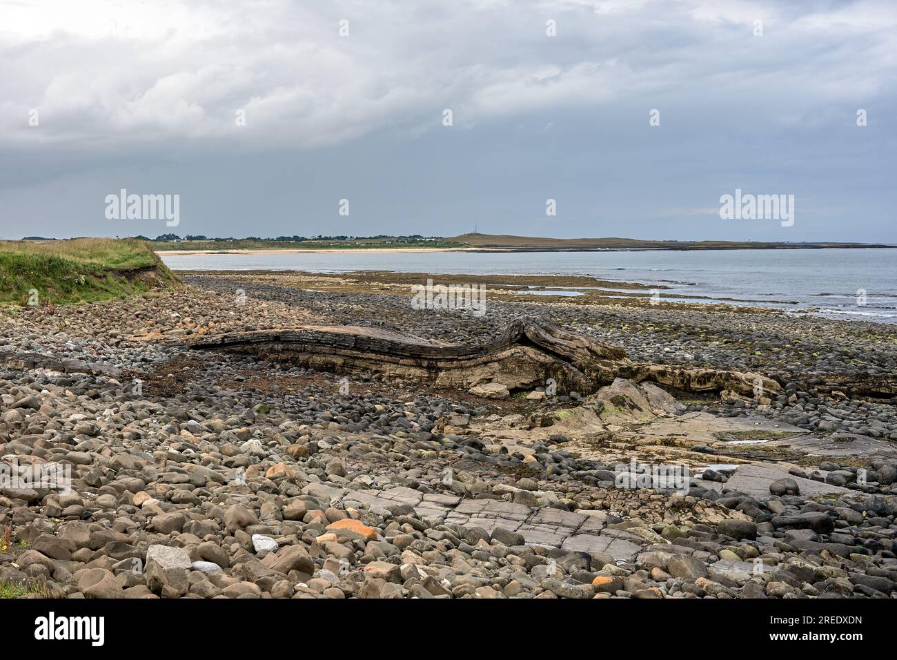 Greymare Rocks, made from Whin Sill limestone beds, form a noticeable ...