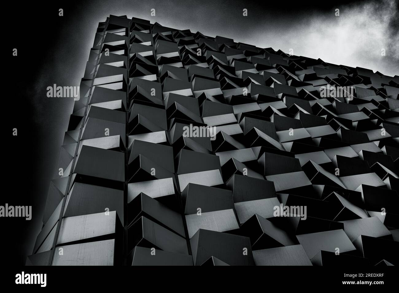 Modern style architecture cheese grater car park sheffield Stock Photo ...