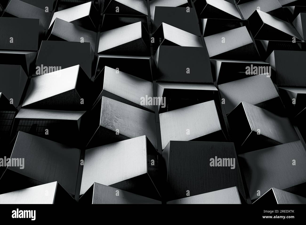 Modern style architecture cheese grater car park sheffield Stock Photo ...