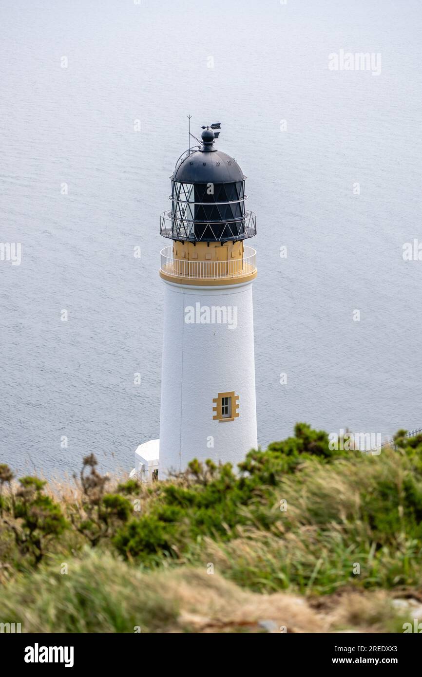 Maughold Head lighthouse stands on the Isle of Man's most Easterly ...