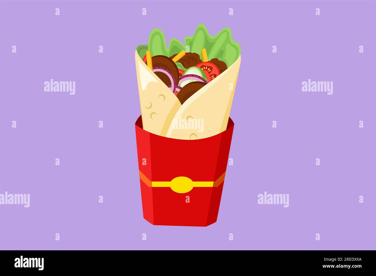 Shawarma drawing hi-res stock photography and images - Alamy