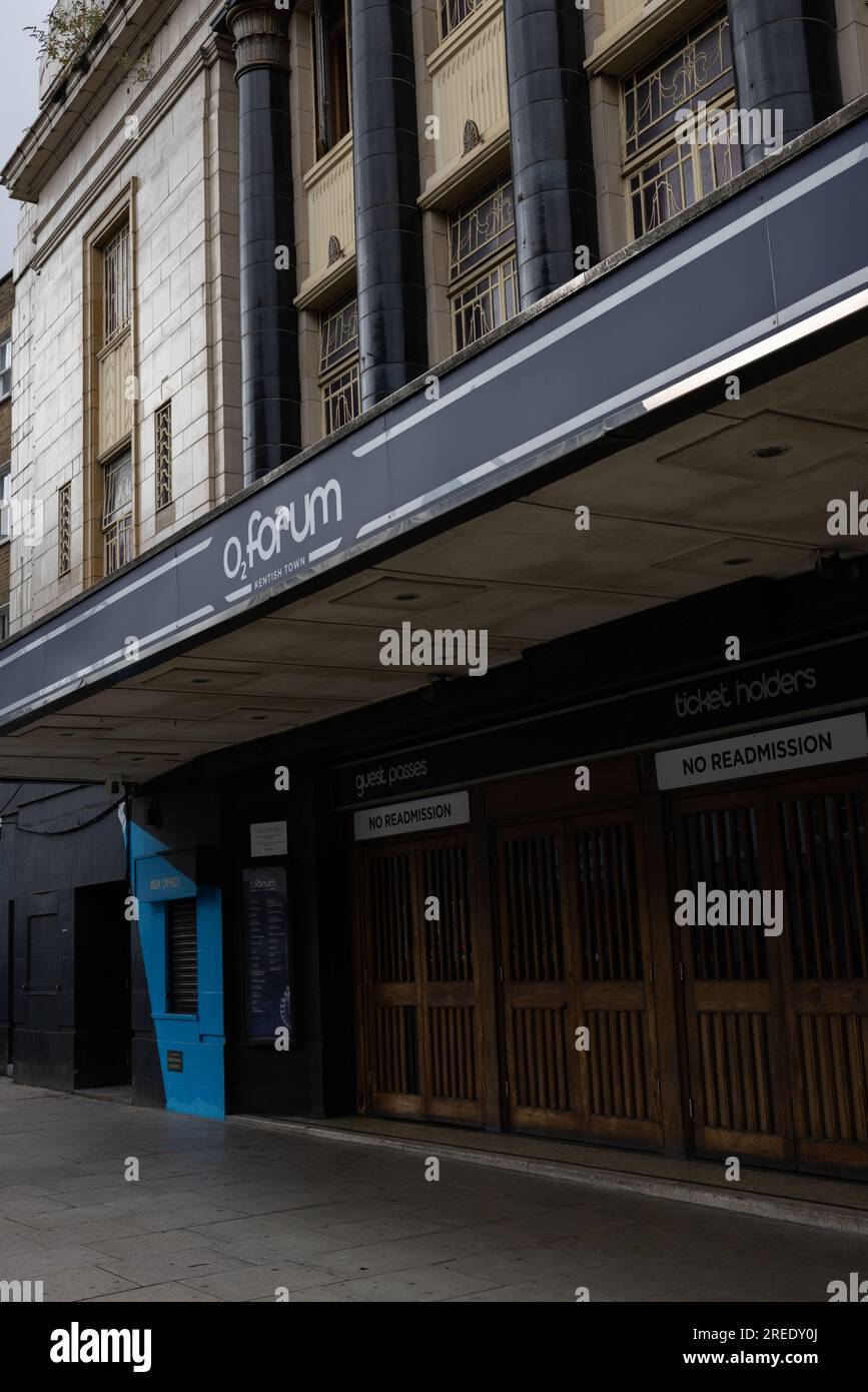 O2 Forum Kentish Town, built in 1934 as an Art Deco cinema, 2,300 ...