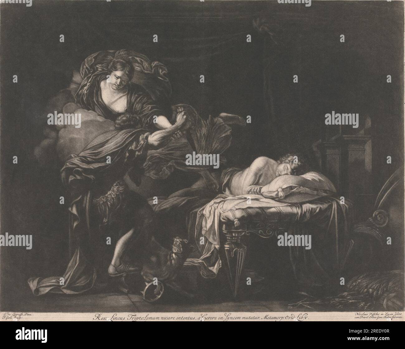 King Lyncus Turned Into a Lynx by Ceres between 1675 and 1700 by Jacob ...