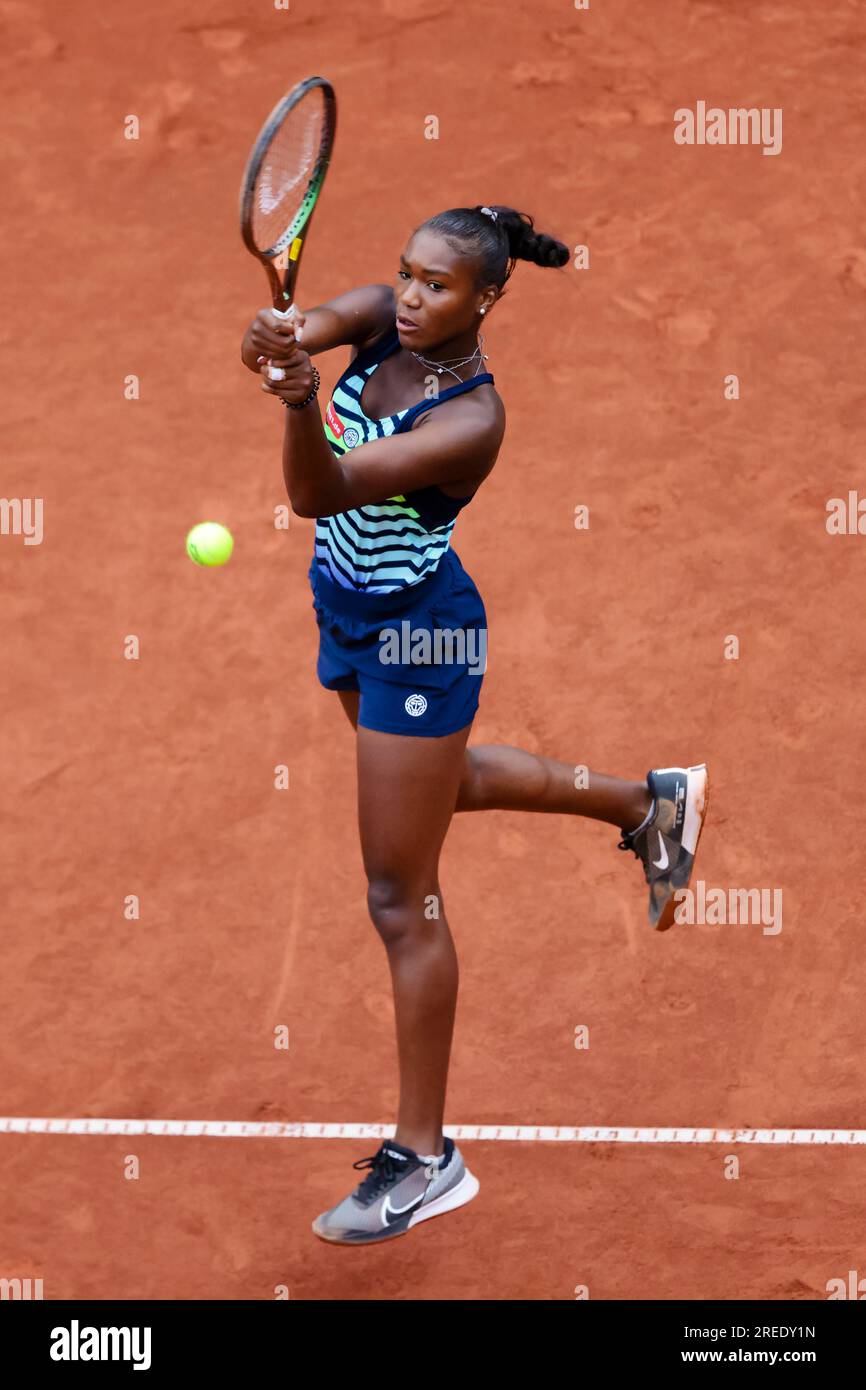Hamburg, Germany. 27th July, 2023. Tennis player Noma Noha Akugue from Germany at the 2023 ...