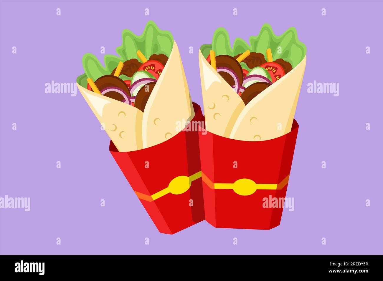 Shawarma drawing hi-res stock photography and images - Alamy