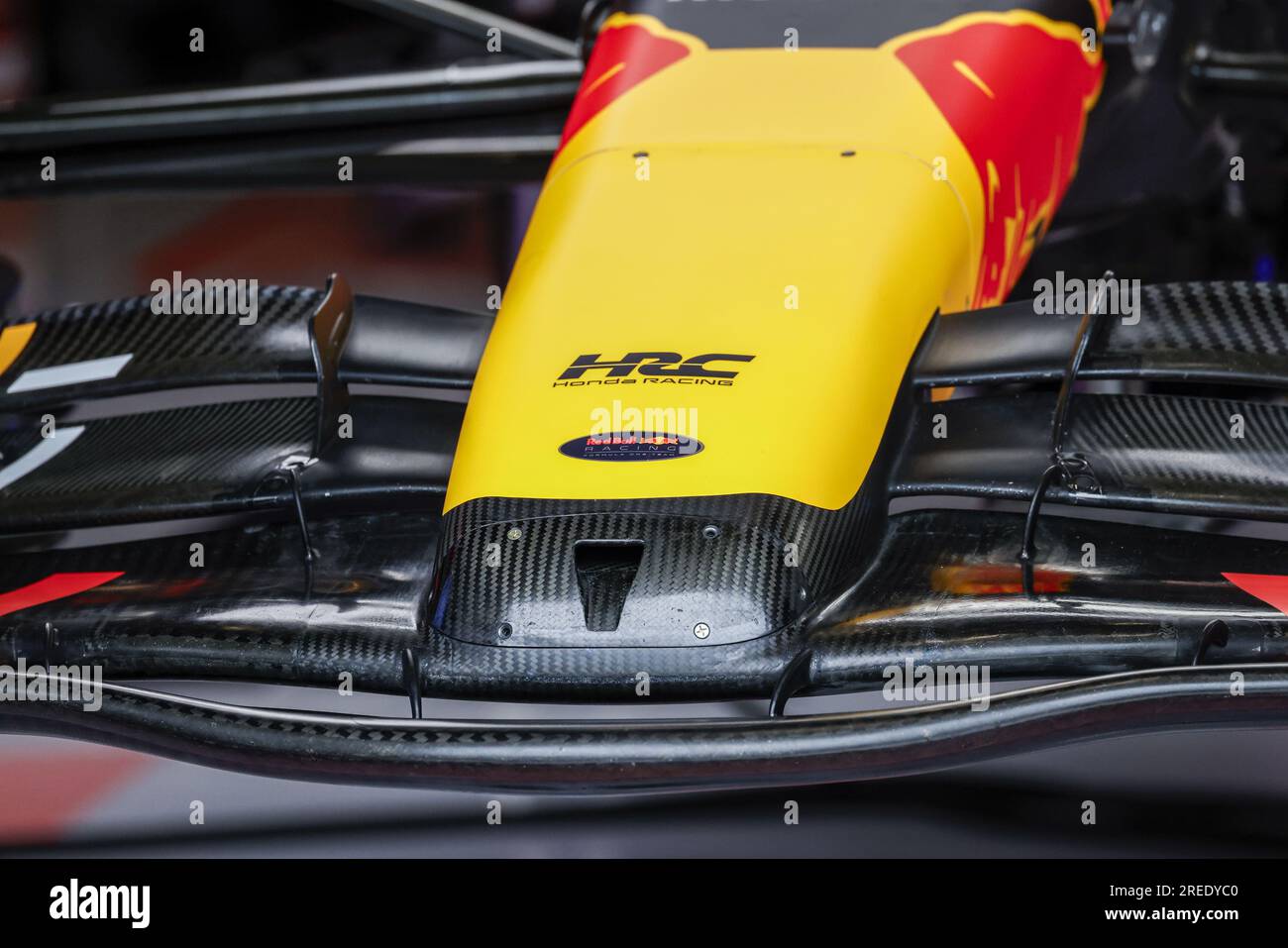 Stavelot, Belgium, 27/07/2023, Red Bull Racing RB19, mechanical detail ...