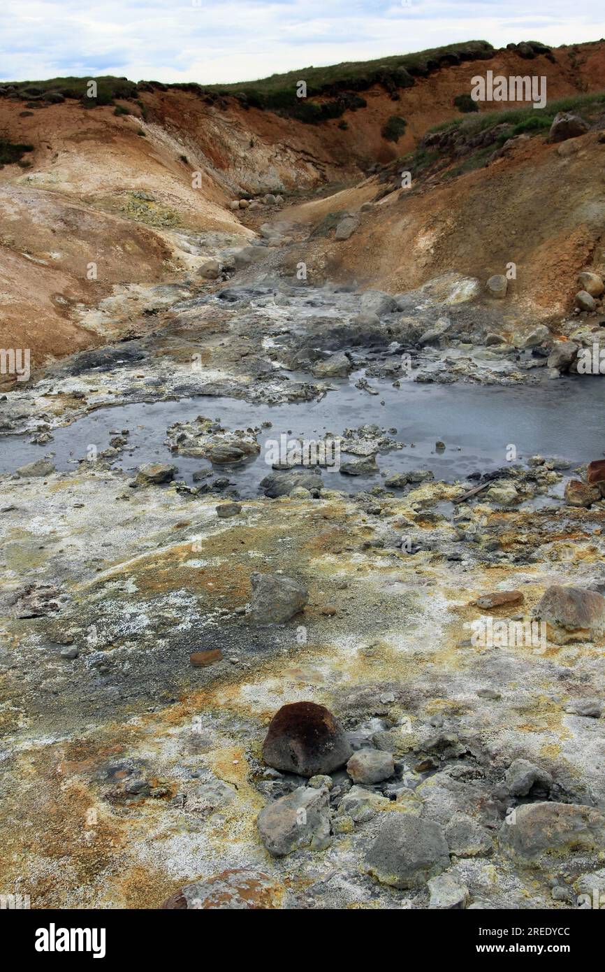 Krysuvik Geothermal Area Reykjanes Iceland Stock Photo - Alamy