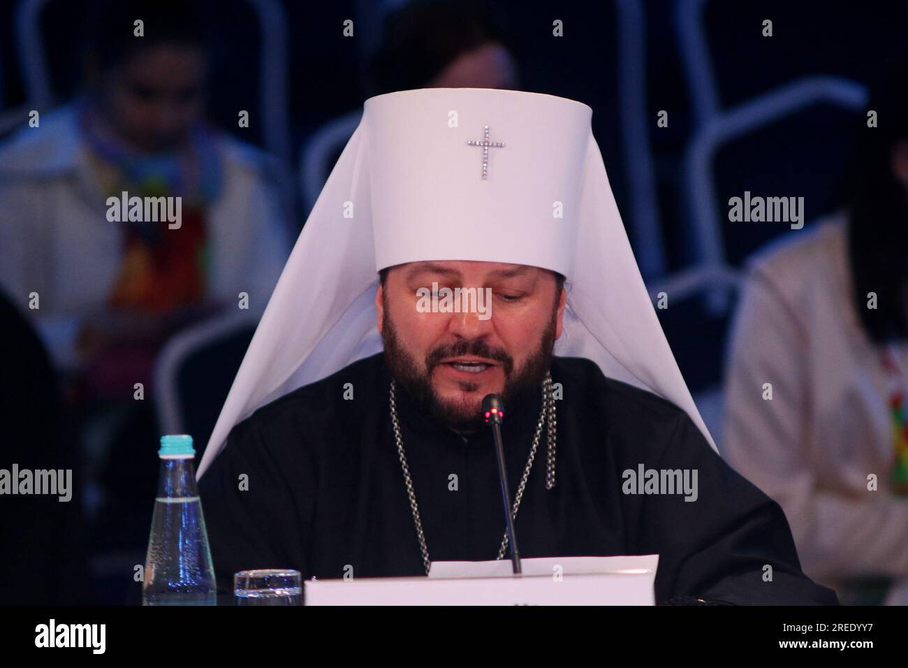 Patriarchal Exarch of Africa Metropolitan Leonid of Klin, attends a ...