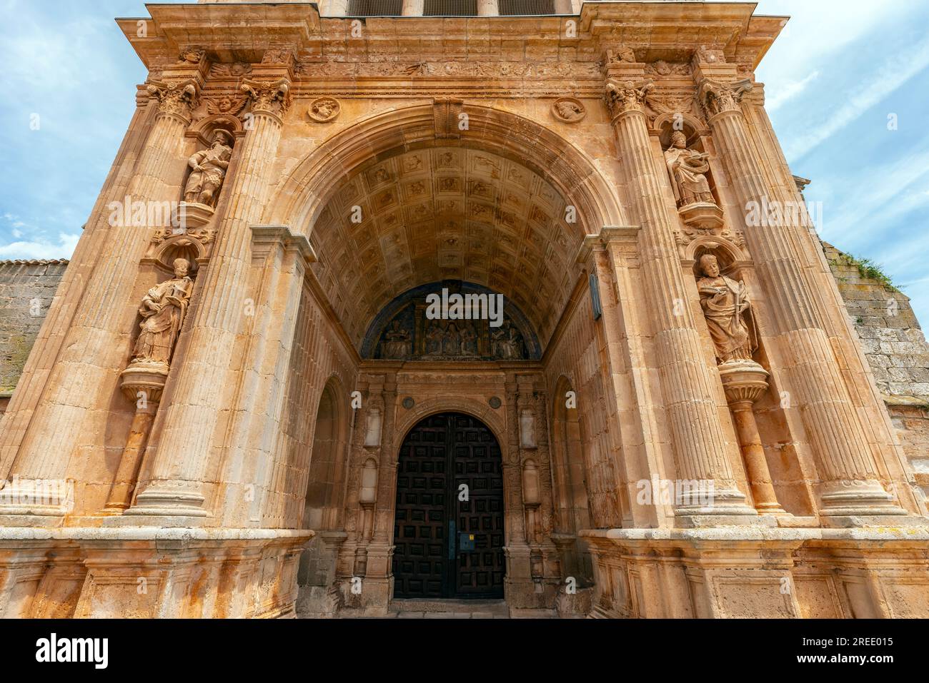 Portal of Nuestra Señora de la Asunción collegiate church (13th-18th ...