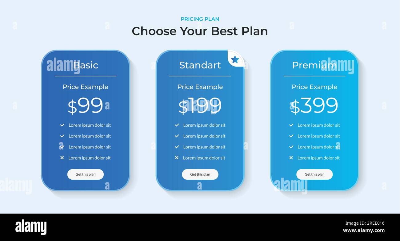 Pricing plans infographic presentation slide template Stock Vector ...