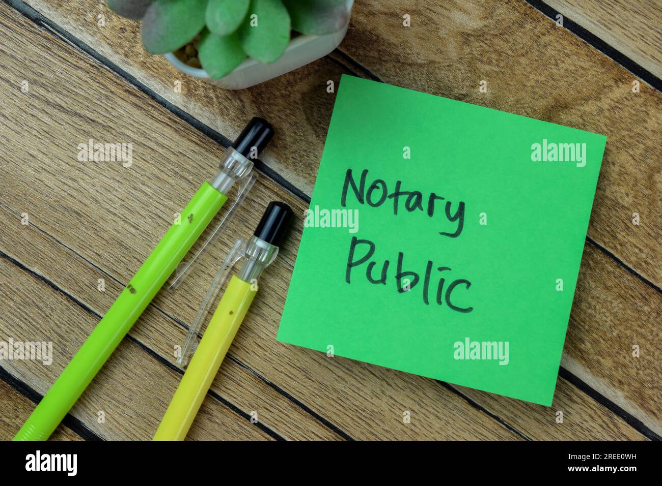Concept notary message write hi-res stock photography and images - Alamy