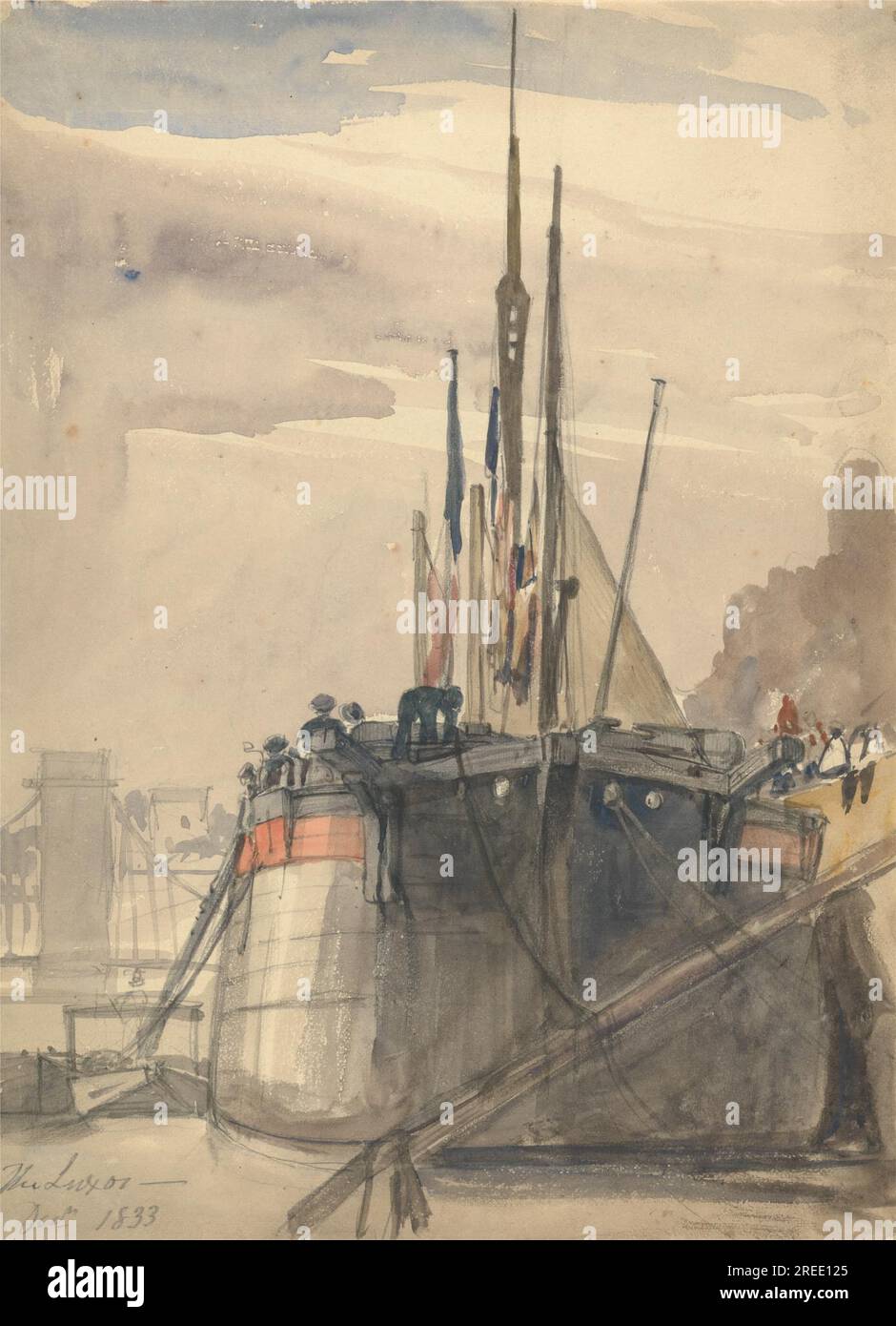 The Luxor, Paris, December 1833 1833 by William Callow Stock Photo - Alamy