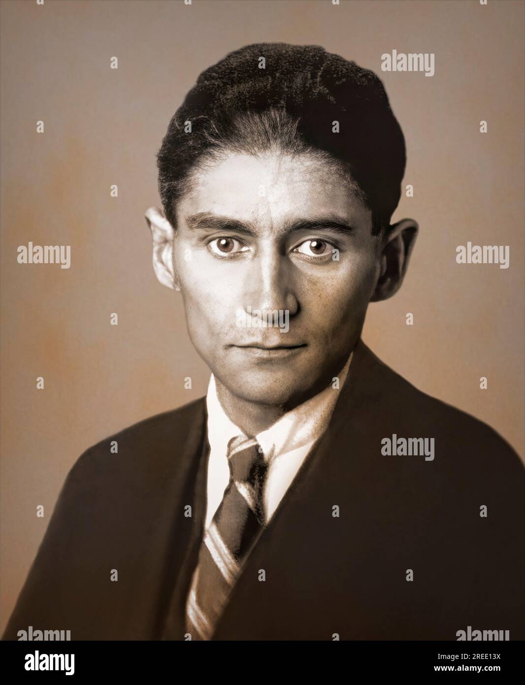 Portrait of Franz Kafka, 1883 – 1924, German-speaking Bohemian novelist ...