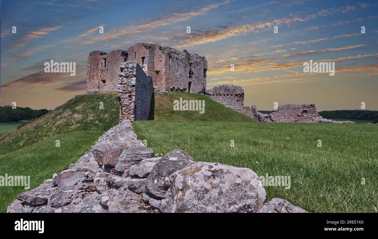 Historic Duffus Castle Stock Photo - Alamy