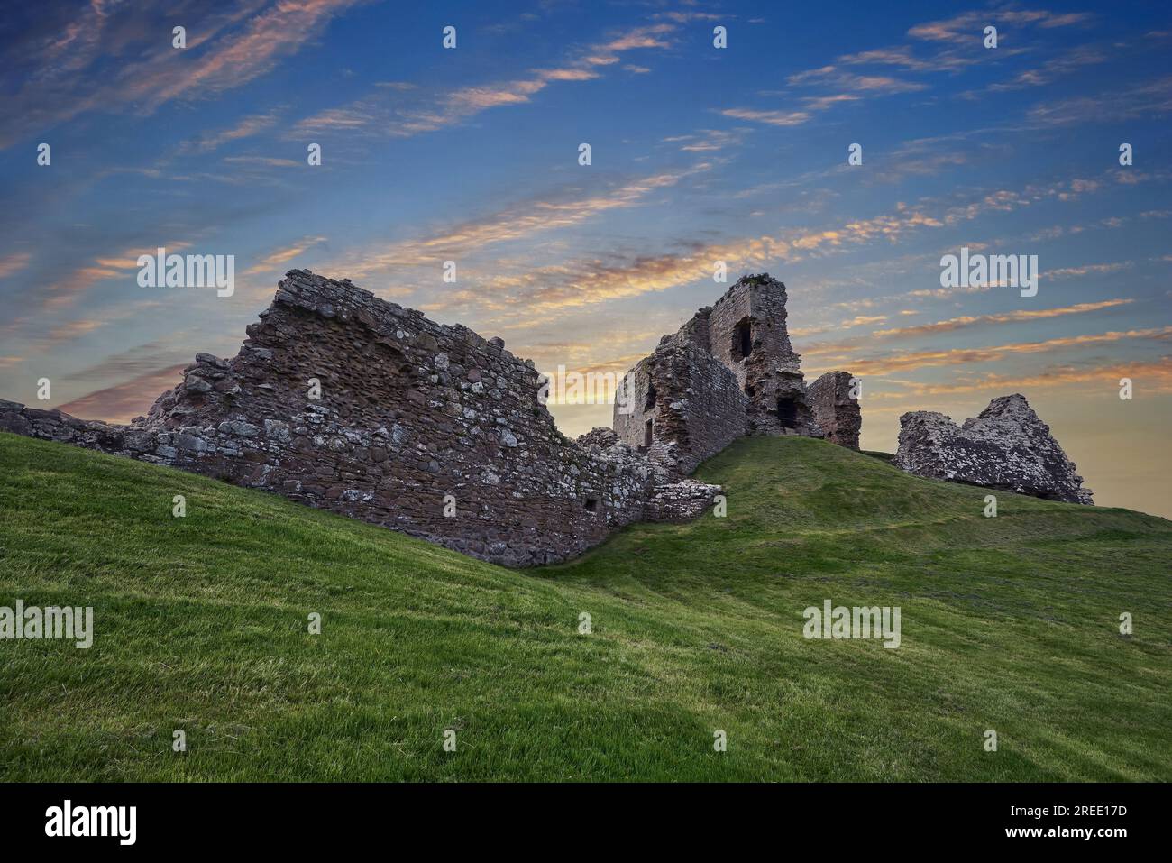 Historic Duffus Castle Stock Photo - Alamy